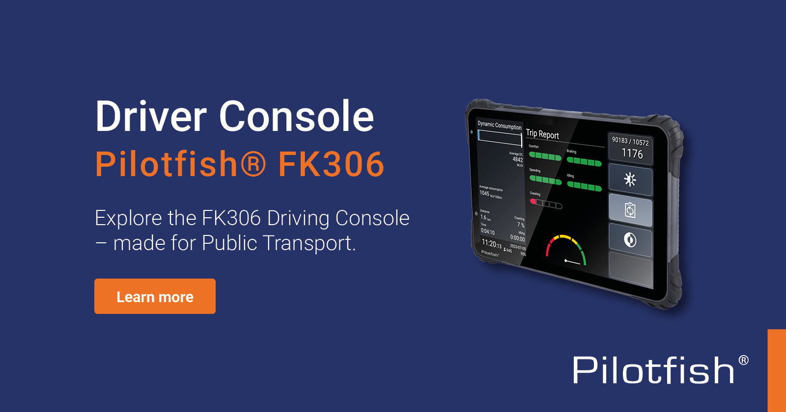 Driver Console for Public Transport - FK306 - Pilotfish